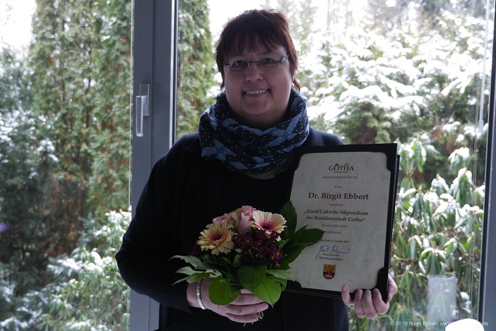 Als Stadtschreiberin in Gotha 2019 - Autorin Dr. Birgit Ebbert